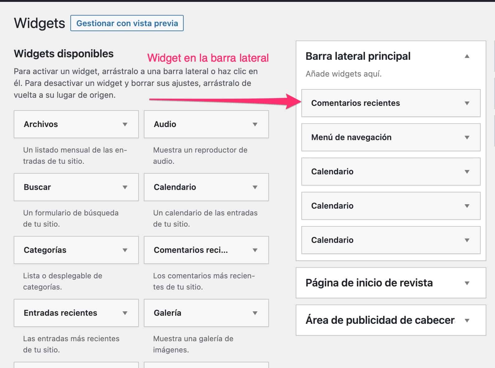 Widgets - Cómo Hacer Una Página